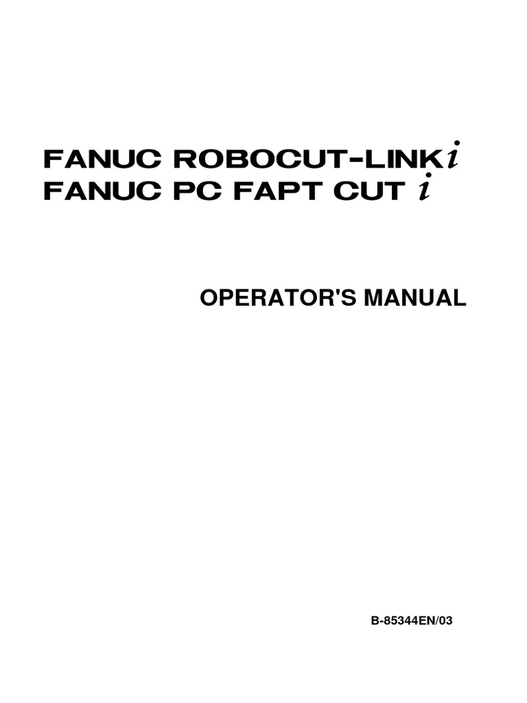 Operator's Manual B-85344en 03 | PDF | Personal Computers | Input/Output