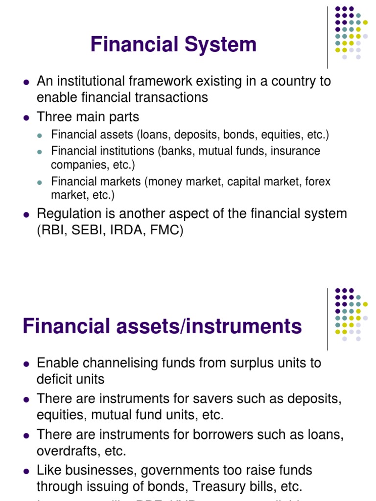 An Overview of the Indian Financial System: Key Components, Markets ...