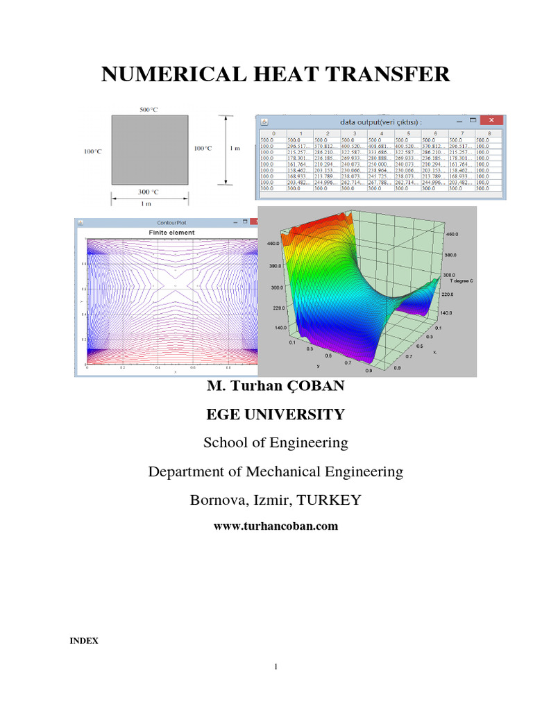 Numerical Heat Transfer Pdf Thermal Conduction Heat Transfer