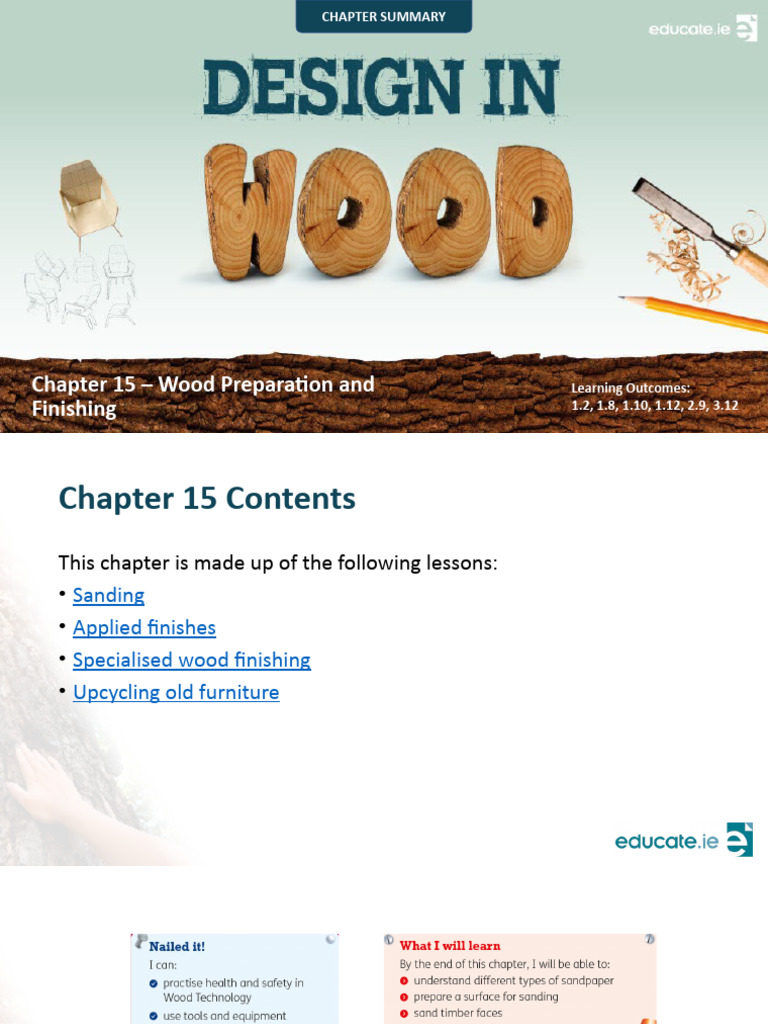 Wood Preparation and Finishing Guide | PDF | Varnish | Building Materials