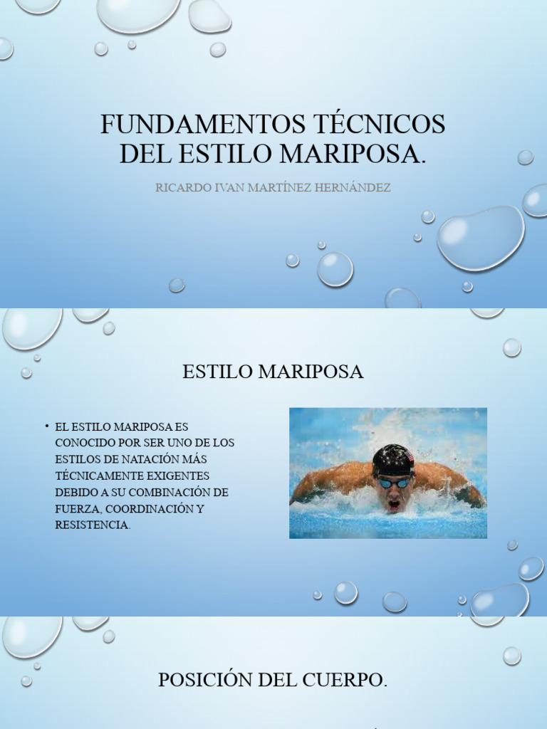 Fundamentos Técnicos Del Estilo Mariposa | PDF