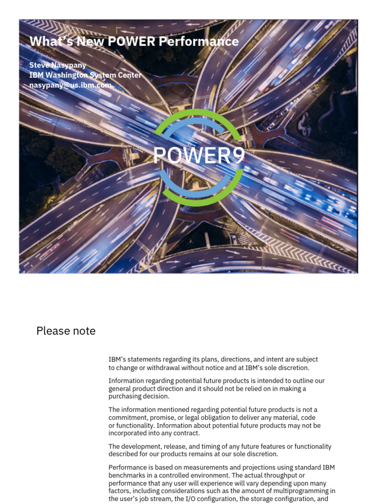 Whats New Performance Power9 | PDF | Cpu Cache | Integrated Circuit