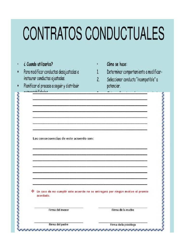 Contrato Conductual | PDF