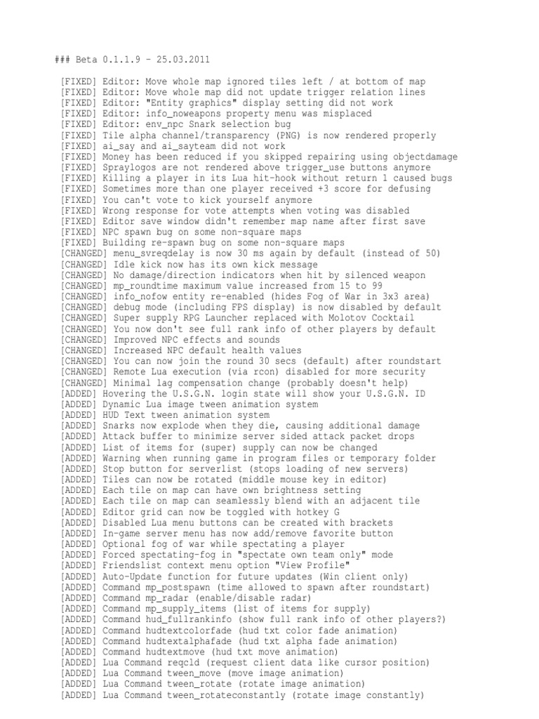 Change Log | PDF | Lag | Command Line Interface