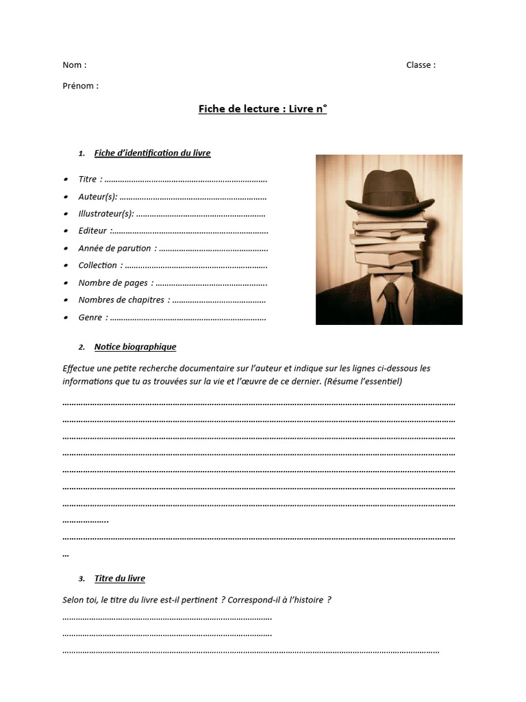 Fiche de Lecture 2 | PDF