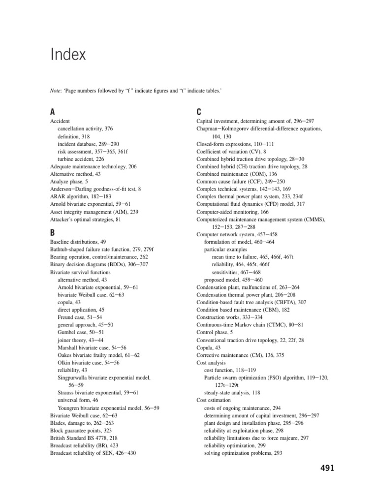 Inde 2021 The Handbook of Reliability Maintenance and System Safety ...