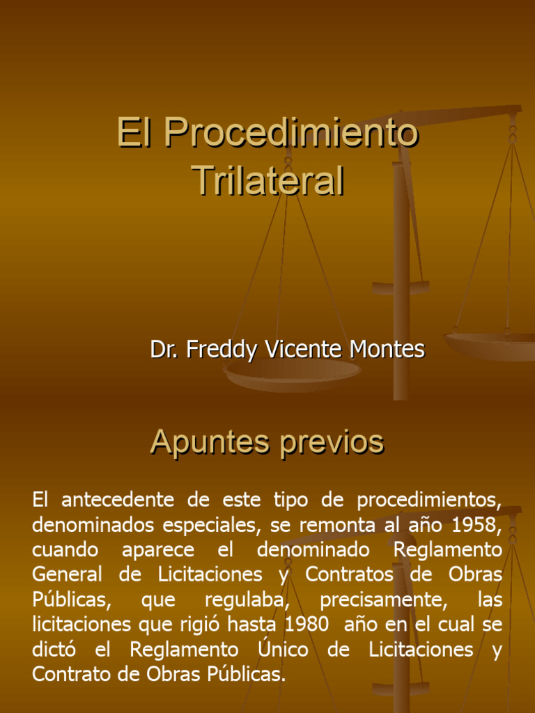 El Procedimiento Trilateral | PDF | Apelación | Mandato