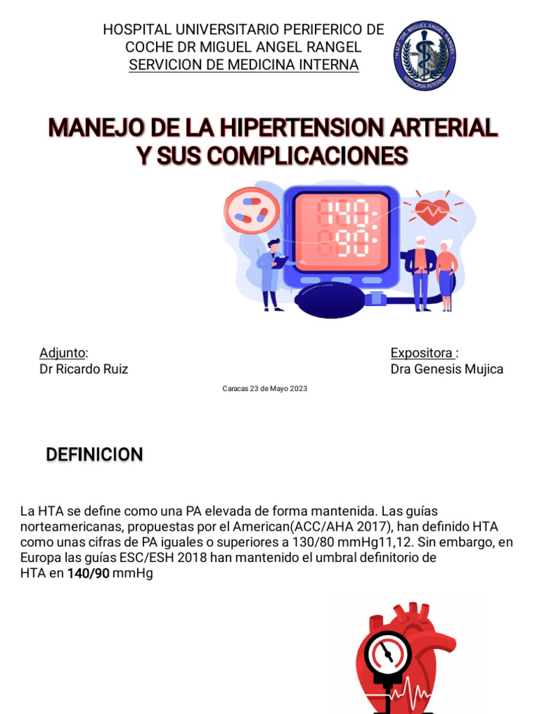 Manejo de Hta | PDF | Hipertensión | Medicina Interna