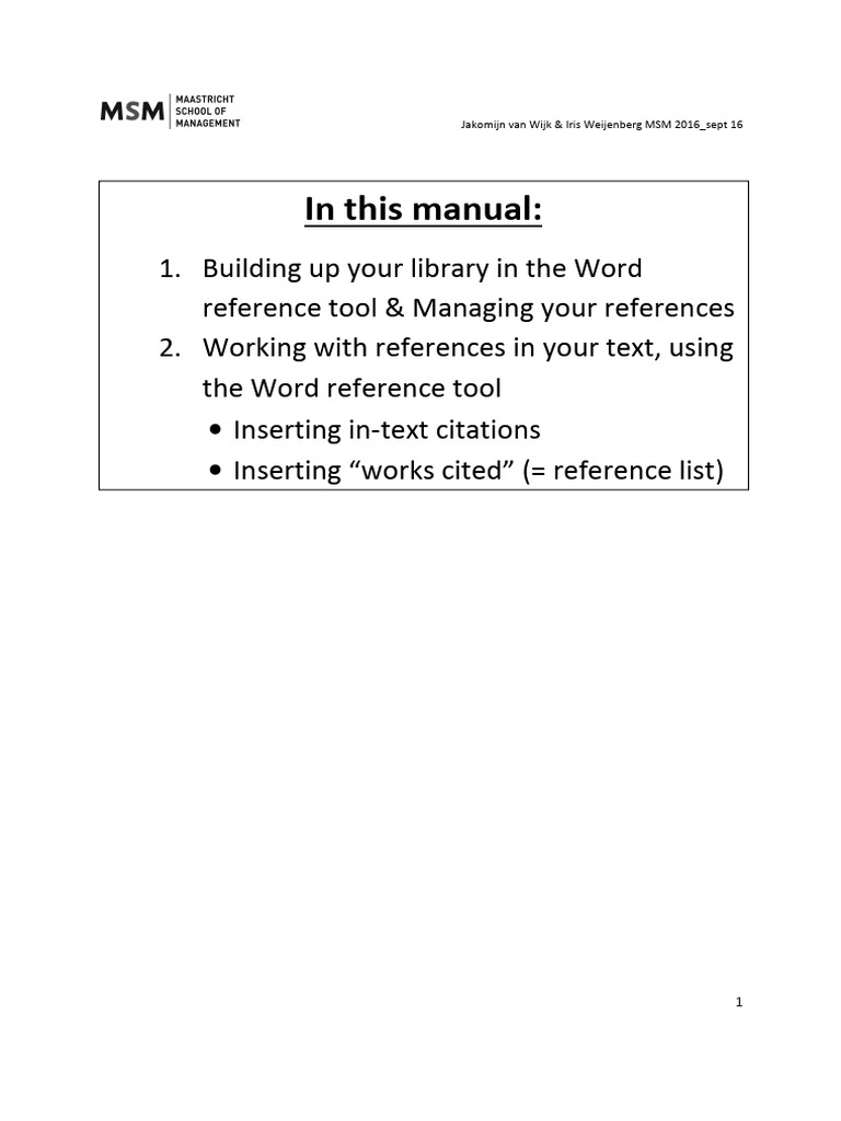 Handout Word Reference Tool 2016 | PDF | Career & Growth | Art