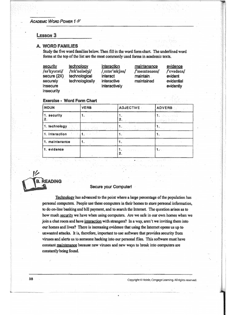 AWP 1 Unit 3 (Lessons 3-4) - 3 | PDF