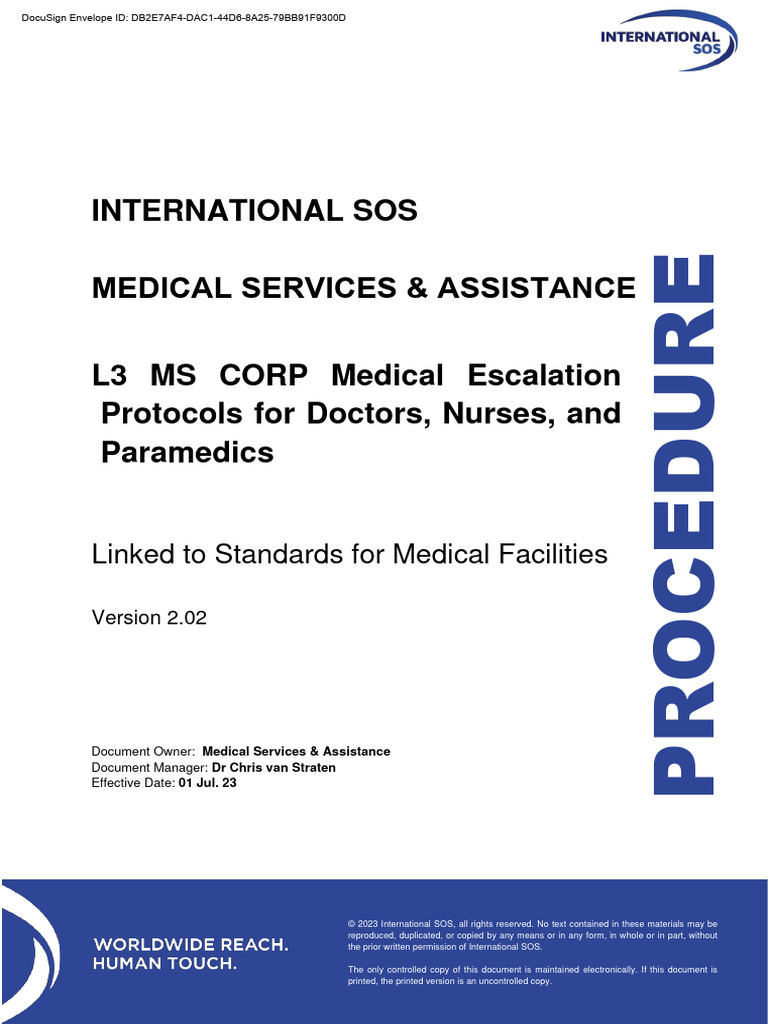 Medical Protocols for Healthcare Staff | PDF | Injury | Medical Specialties