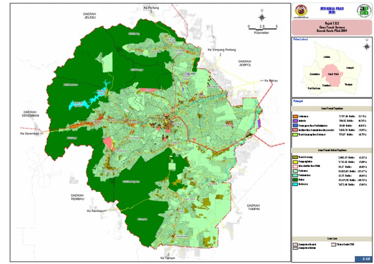 Kuala Pilah Current Land Use Map | PDF