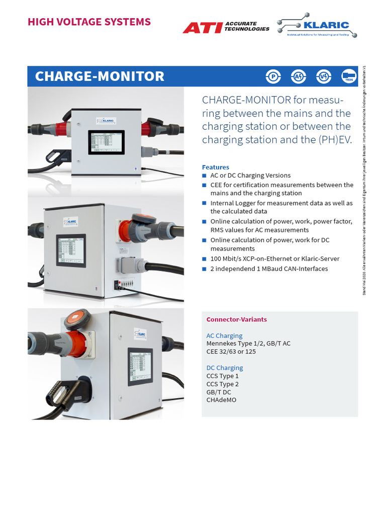 Klaric CHARGE-MONITOR EN V0 | PDF | Mains Electricity | Electric Power