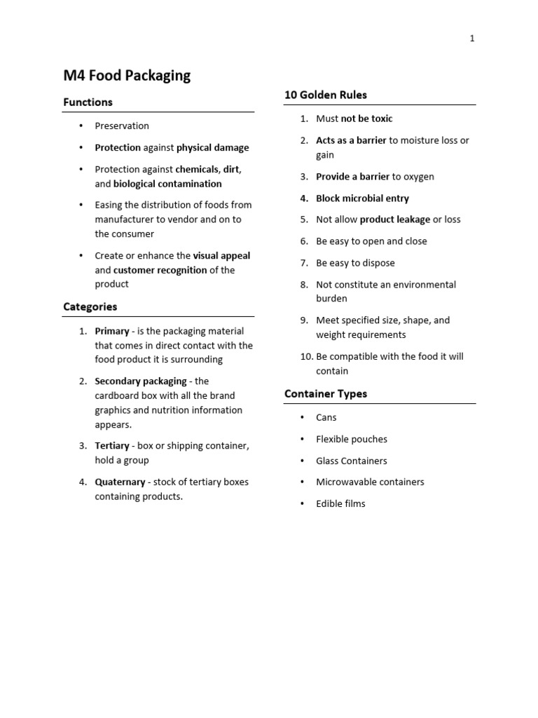 M4 Food Tech Notes | PDF | Pickling | Pickled Cucumber M4 Food Tech Notes | PDF | Pickling | Pickled Cucumber