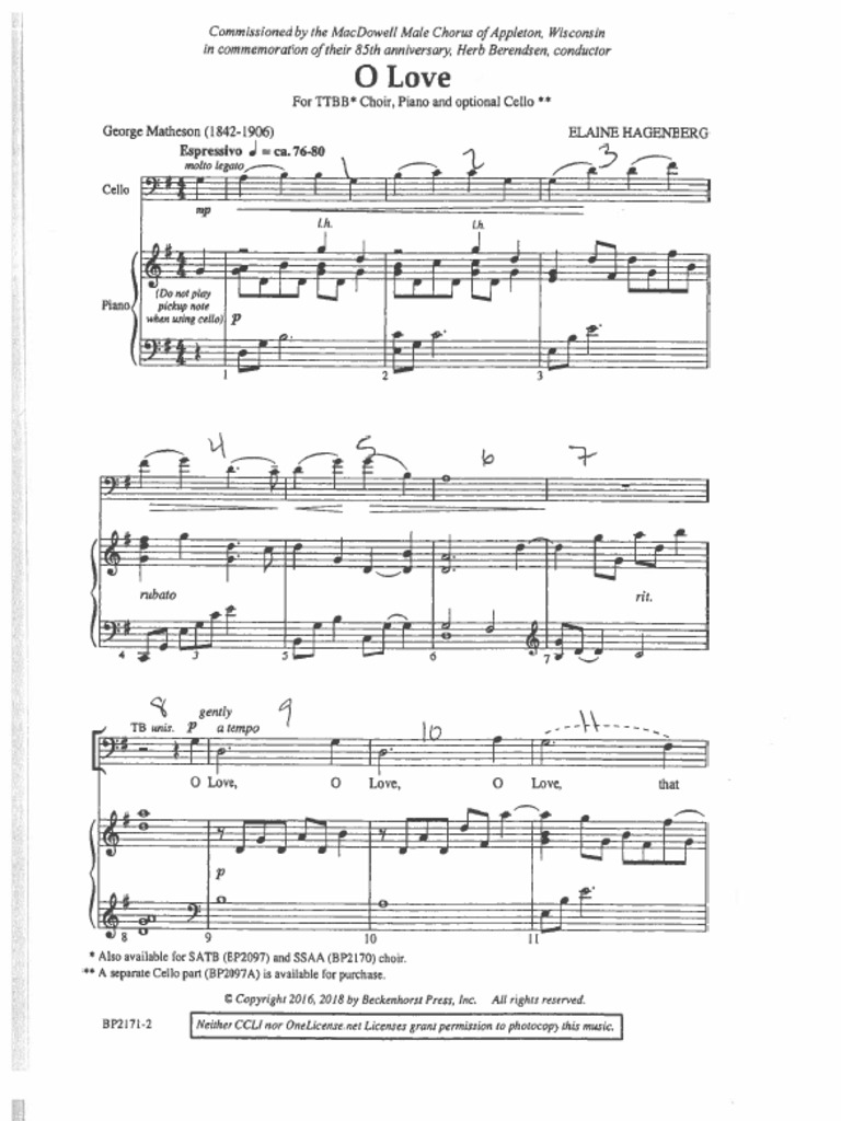 TTBB - O Love | PDF