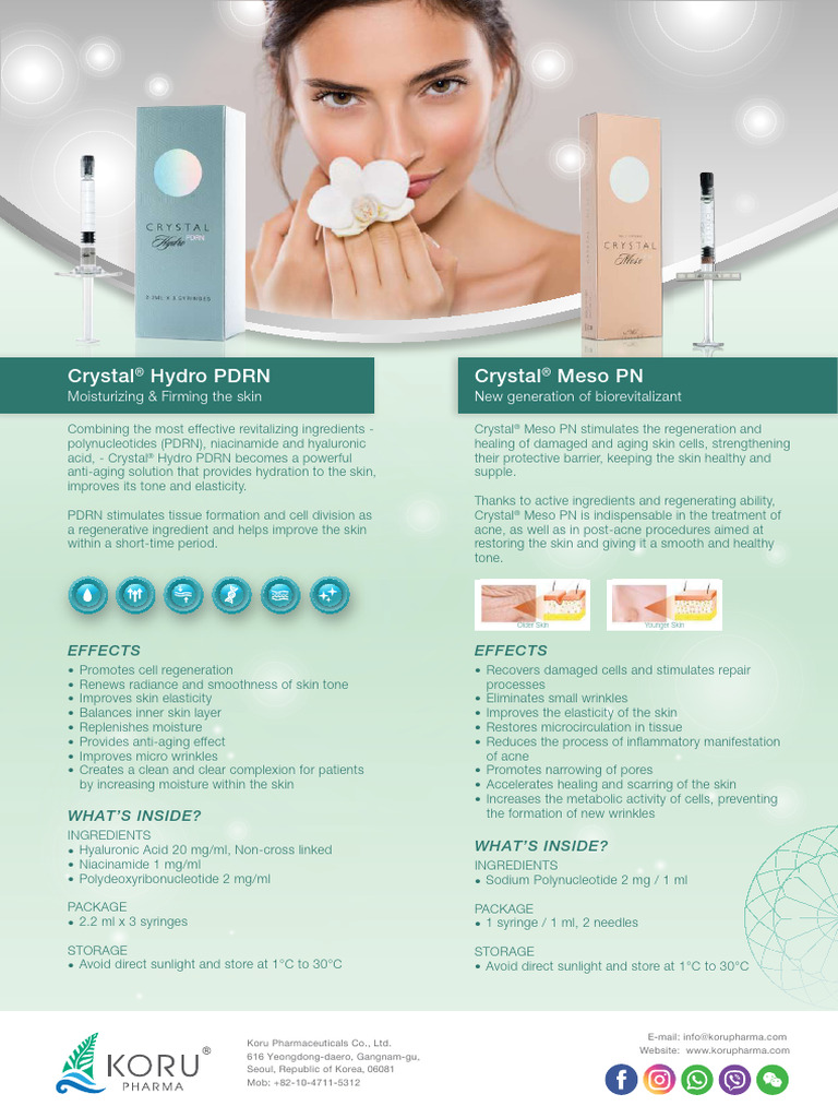 Crystal Hydro PDRN Crystal Meso PN Mini Banner | PDF | Wrinkle | Skin