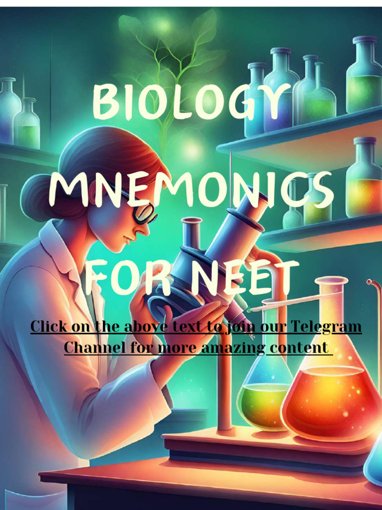 Biology Mnemonics For NEET | PDF | Meiosis | Fungus