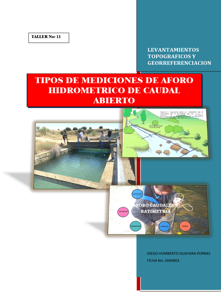 Taller 11 - Tipos de Mediciones de Aforo Hidrometrico de Caudal Abierto ...