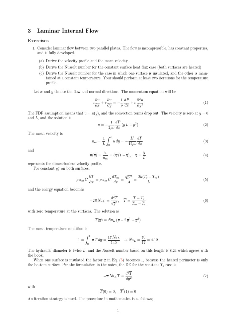 Internal Flow Notes 2 | PDF | Fluid Dynamics | Continuum Mechanics