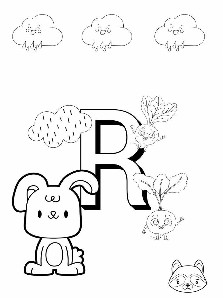 Letter R R Homework | PDF