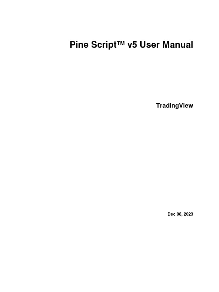 Pine Script v5 User Manual (001-200) | PDF | Home & Garden | Computers
