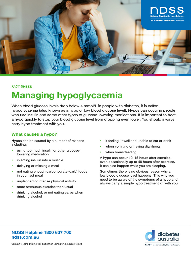 Managing Hypoglycemia | PDF | Hypoglycemia | Diabetes