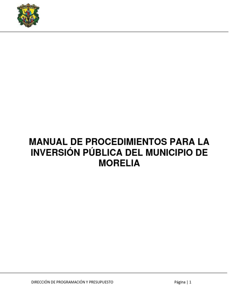 Manual de Procedimientos para La Inversión Publica 2023 | PDF | Presupuesto | Contabilidad