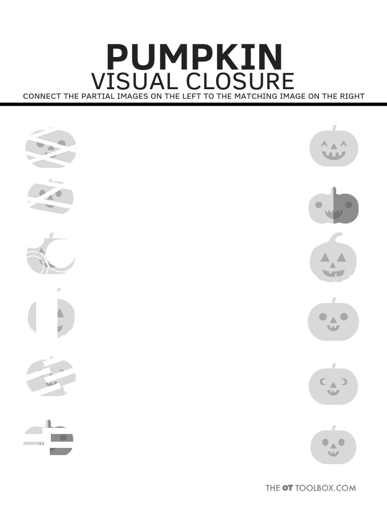 Pumpkin Visual Closure Gray | PDF