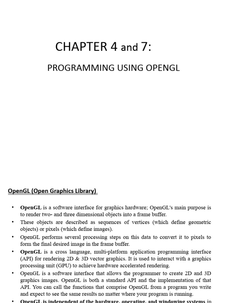 CH4-7 GRAPH Lecture | PDF | Shader | Computer Graphics
