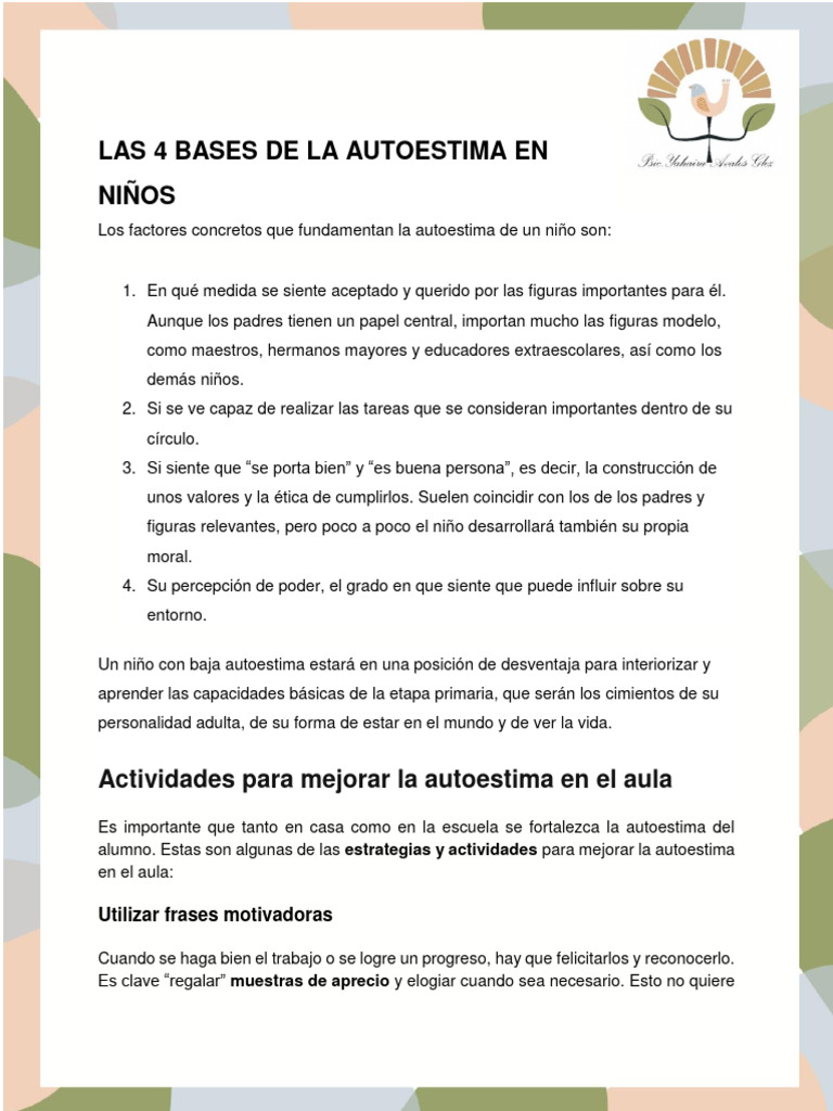 Aula Autoestima-1 | PDF | Autoestima | Salón de clases