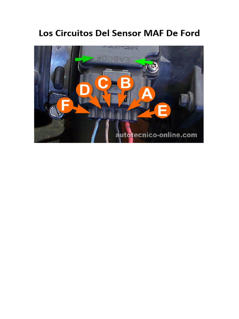 Los Circuitos Del Sensor MAF de Ford | Descargar gratis PDF ...