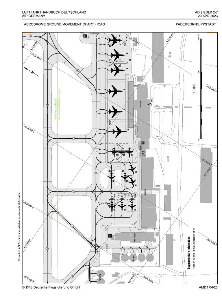 AD 2 EDLP 2-7 Aerodrome Ground Movement Chart - ICAO | PDF