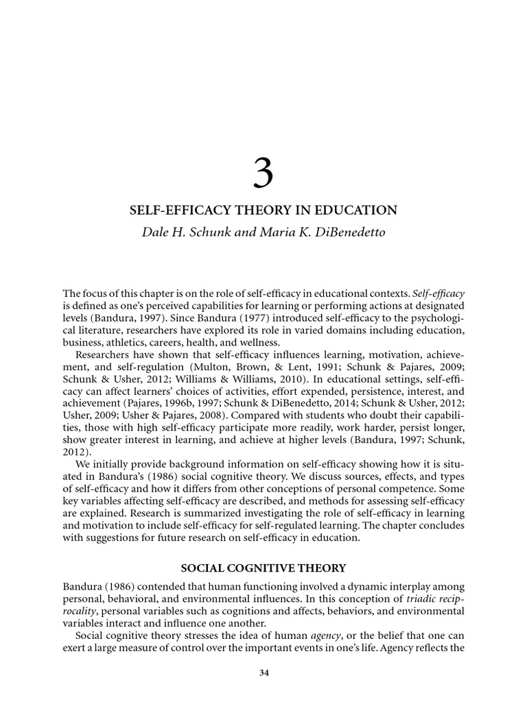 self-efficacy | PDF | Self Efficacy | Self Esteem