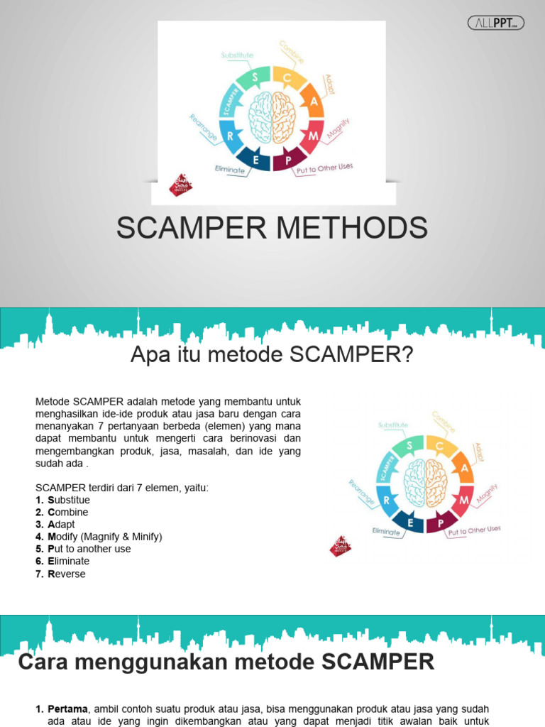 (Minggu 3) Metode SCAMPER | PDF