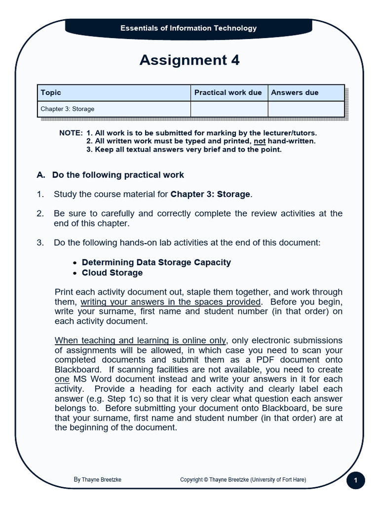 Assignment 4 | PDF | Computer Data Storage | Hard Disk Drive