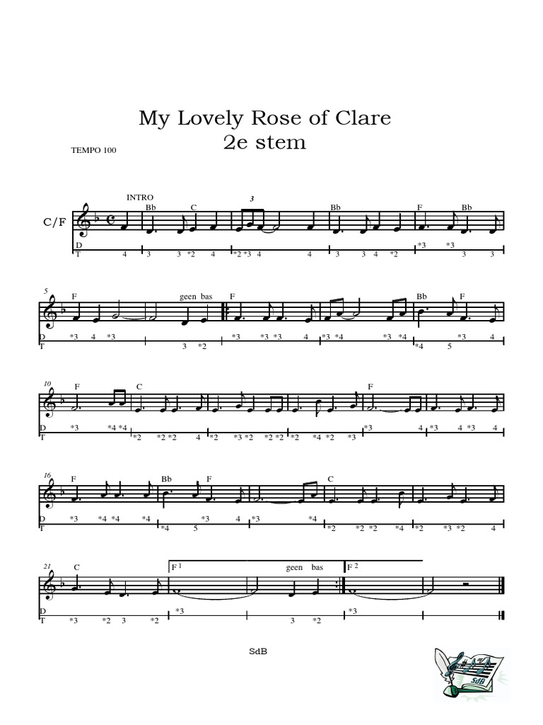 My Lovely Rose of Clare 2e Stem | PDF