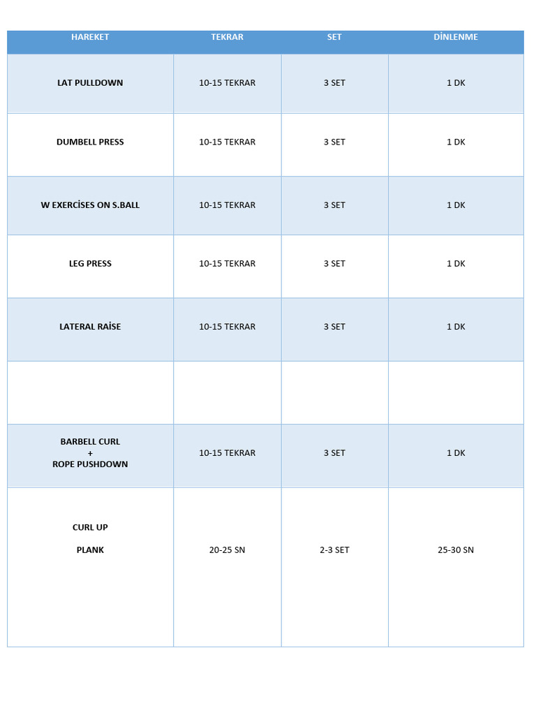 Workout Program - 2 | PDF