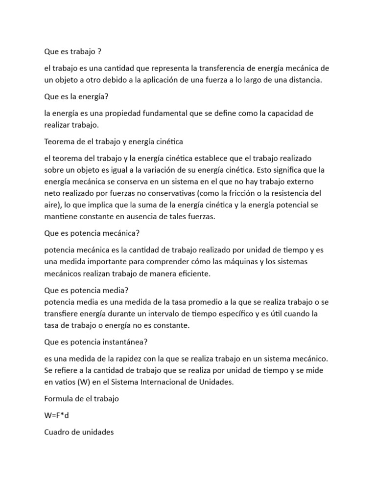 Que Es Trabajo | PDF