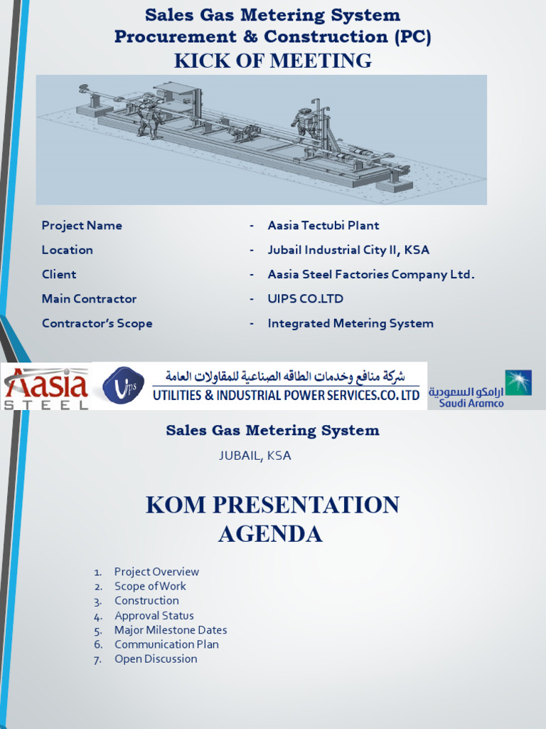 KOM PRESENTATION For Sales Gas Project-02 | PDF