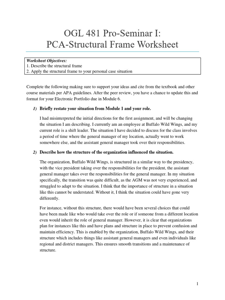 Structural Frame Analysis in Management | PDF | Business | Human ...