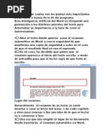 Cómo Hacer Un Resumen en Word - Resumen Automático en Word | PDF