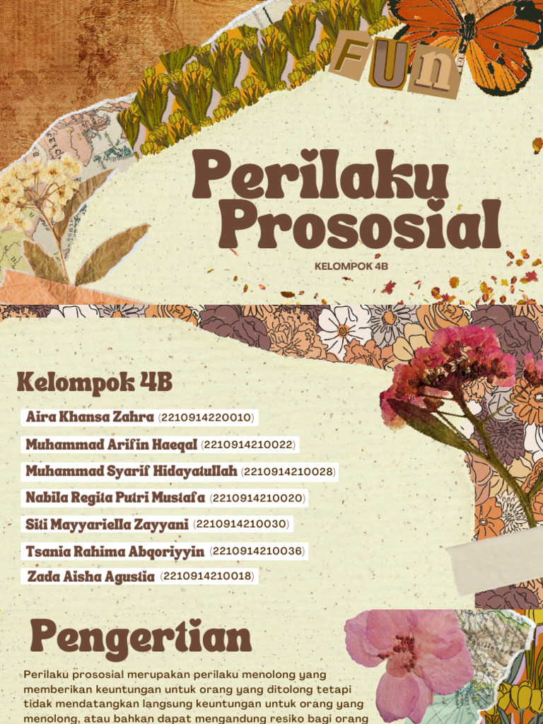 Psi Sosial Kel 4b Perilaku Prososial | PDF | Pengembangan Diri