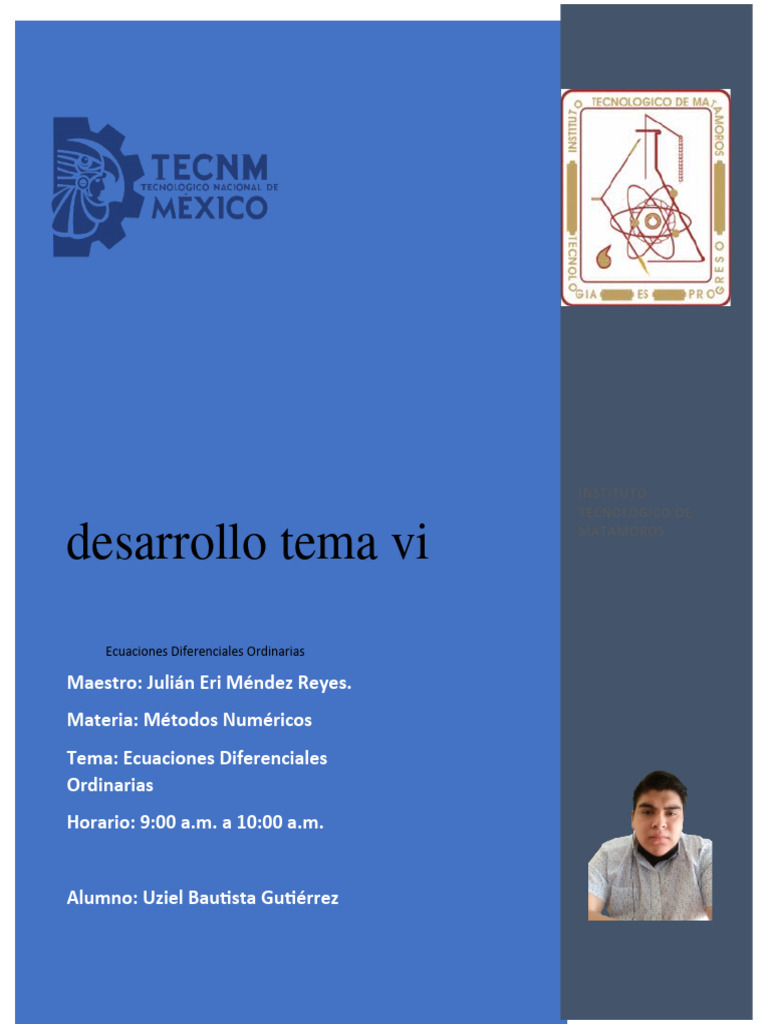 Bautista Gutiérrez Uziel Met Num Act Tem VI 9 - 10 | PDF | Ecuaciones | Objetos matemáticos