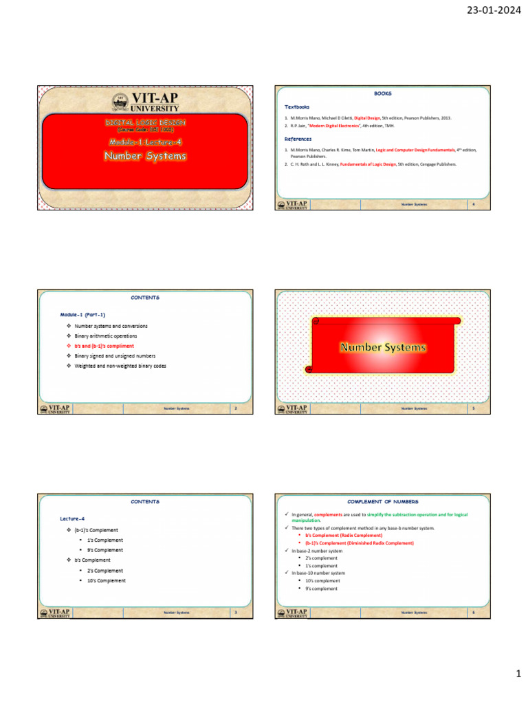 Complements And Subtraction Using Complements Pdf Subtraction Theory Of Computation