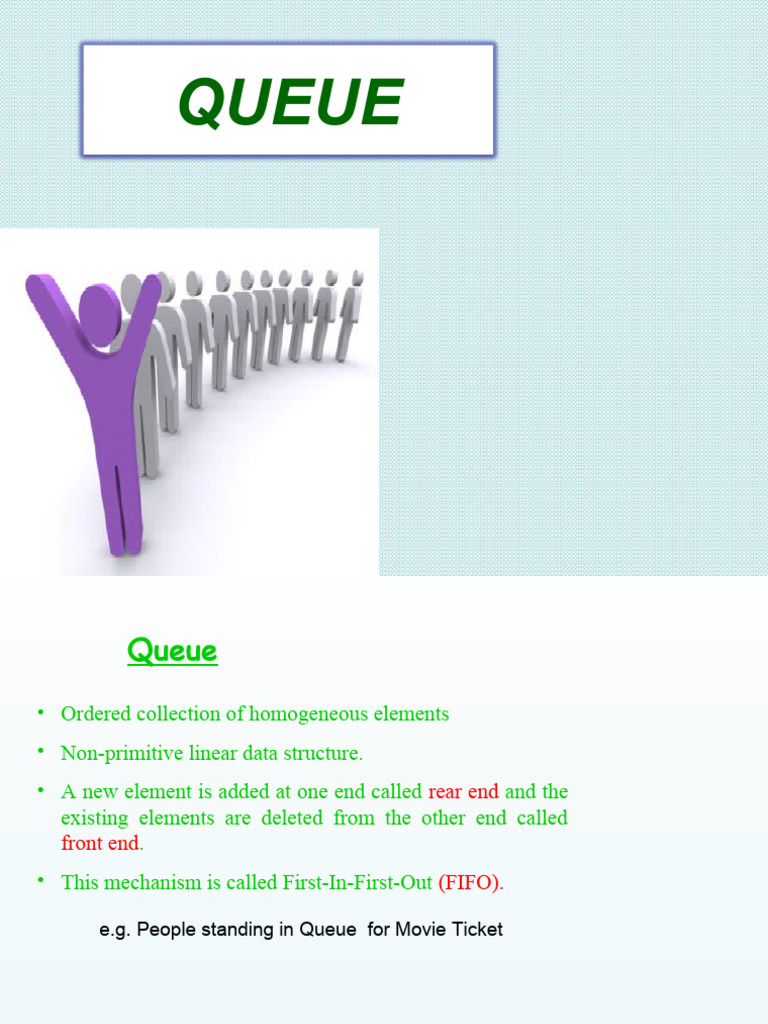 Chapter 4 Queue | Download Free PDF | Queue (Abstract Data Type) | Theoretical Computer Science