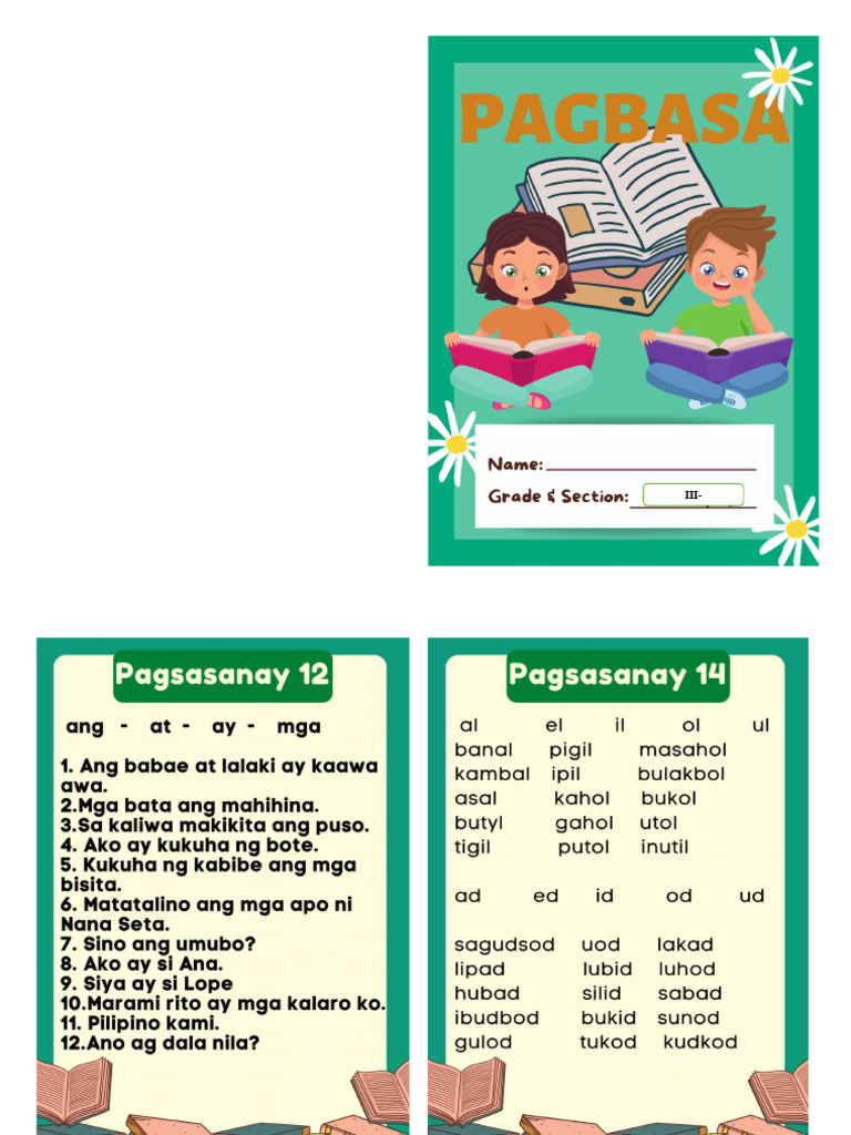 Reading Booklet Tagalog | PDF