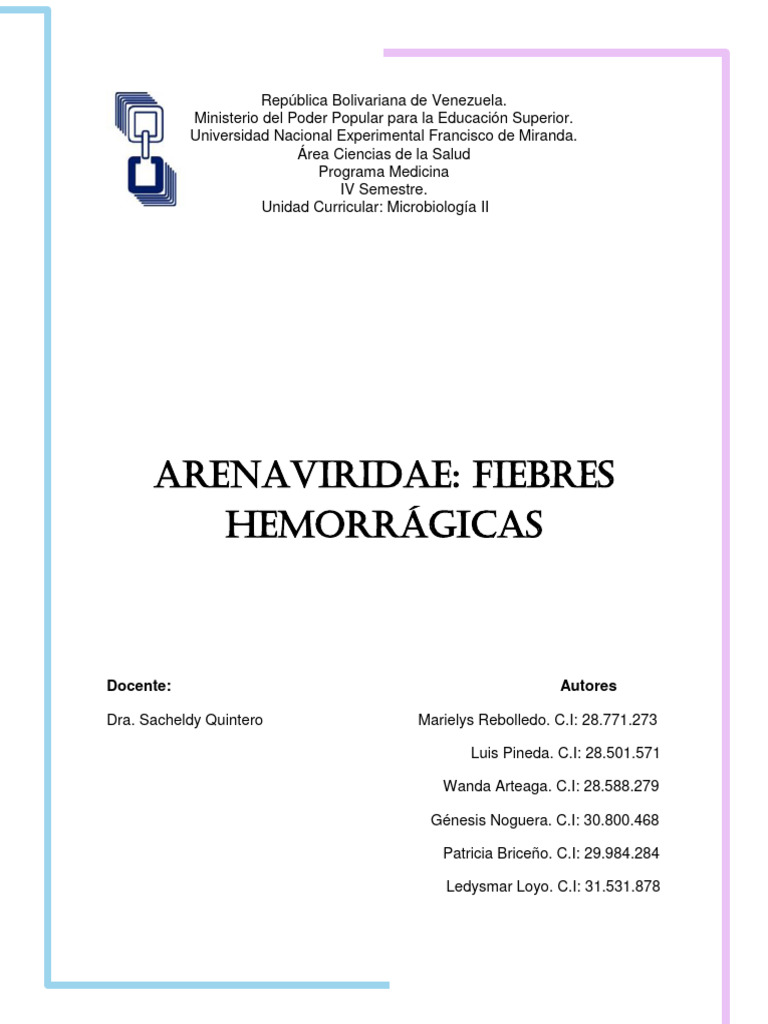ARENOVIRIDAE GRUPO 8 (TERMINADO) | PDF