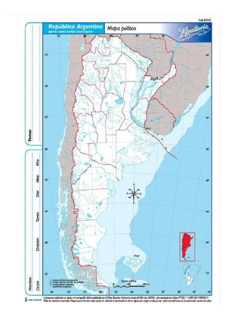 Mapa ARGENTINA POLITICO | PDF