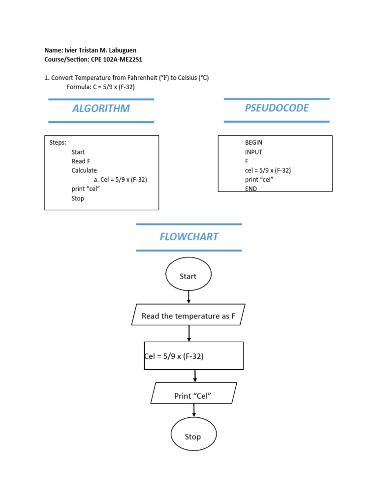 Labuguen - Activity 2 Algorithm and Pseudo Code | PDF