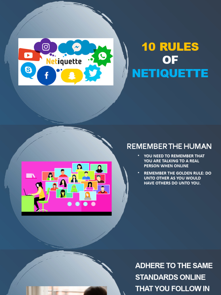10 Rules of Netiquette | PDF | Self-Improvement